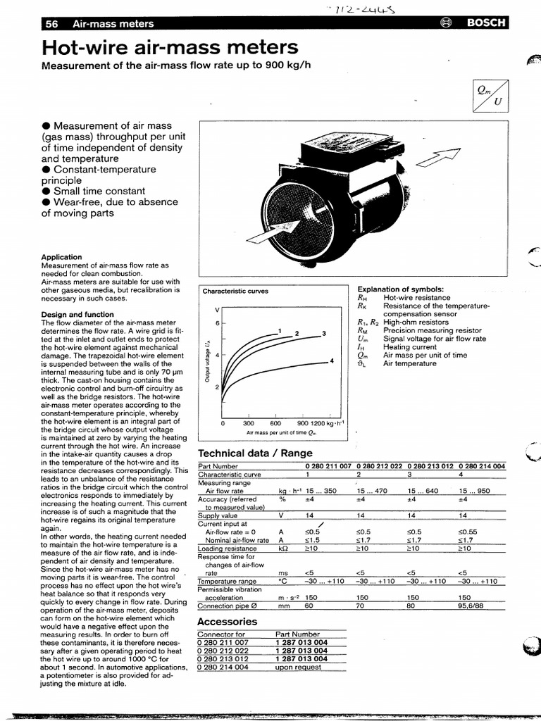 Bosch LH MAF Sensors | PDF
