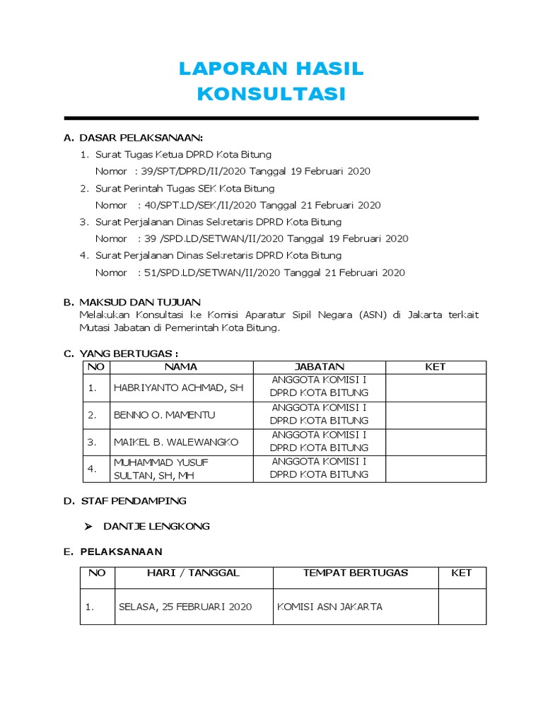 Laporan Hasil Kegiatan | PDF
