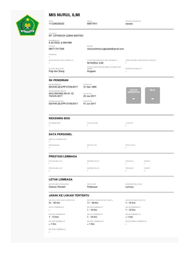Mis Nurul Ilmi | PDF