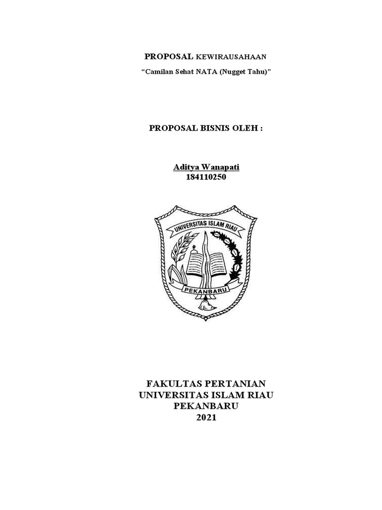 Camilan Sehat NATA: Proposal Bisnis | PDF | Memasak, Makanan, & Anggur ...