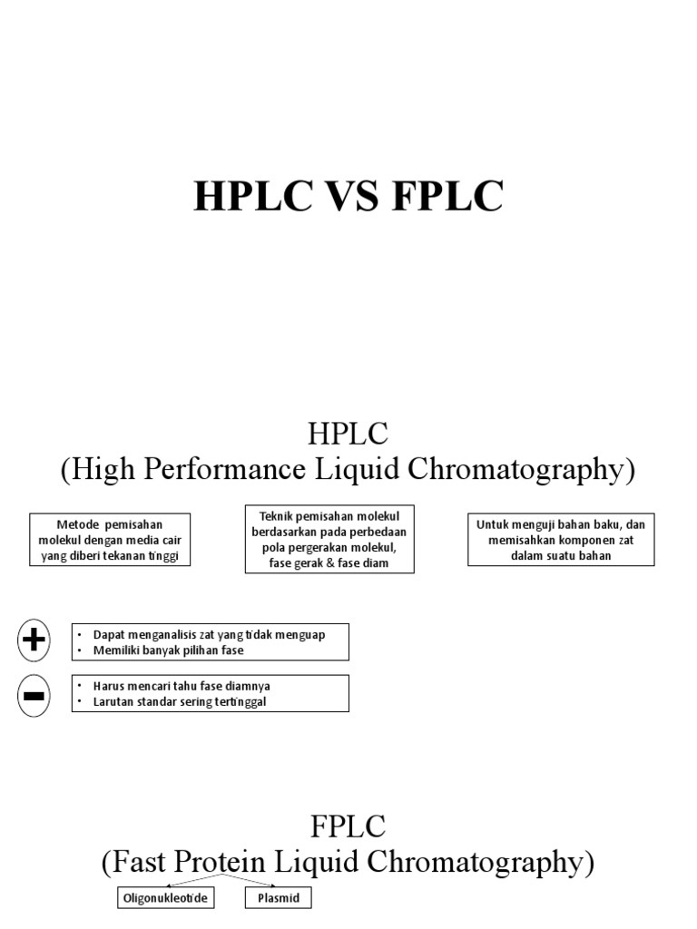 HPLC Vs FPLC | PDF