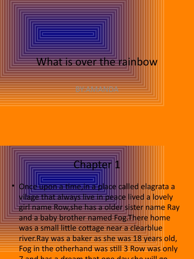 What Is Over The Rainbow | PDF | Poetry | General Fiction