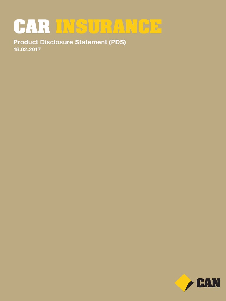 Car Insurance PDS | Download Free PDF | Liability Insurance | Vehicle ...
