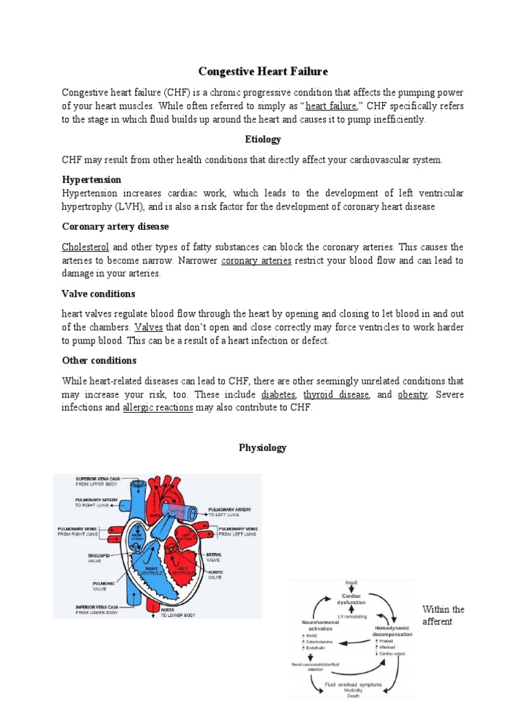 Congestive Heart Failure: Etiology | PDF | Heart Failure | Edema