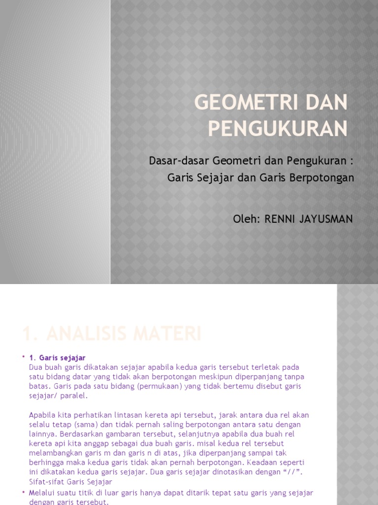 Geometri Dan Pengukuran | PDF