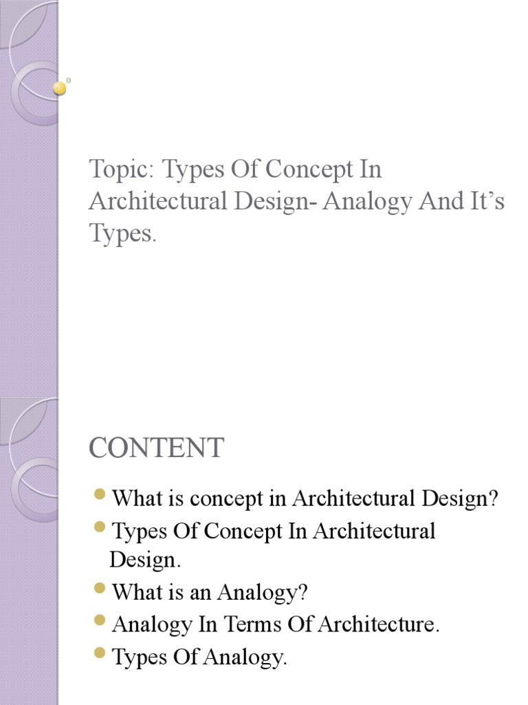 Topic: Types of Concept in Architectural Design-Analogy and It's Types ...