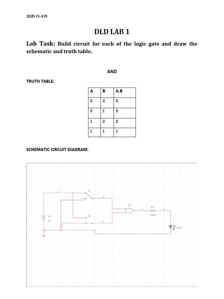 DLD Lab 1 Assignment | PDF | Science & Mathematics | Technology & Engineering