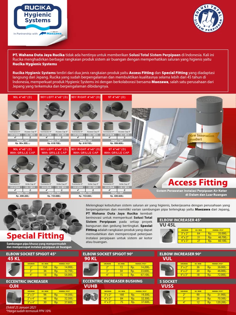 Daftar Harga RHS Access Fitting Special Fitting Jan 21 Web | PDF