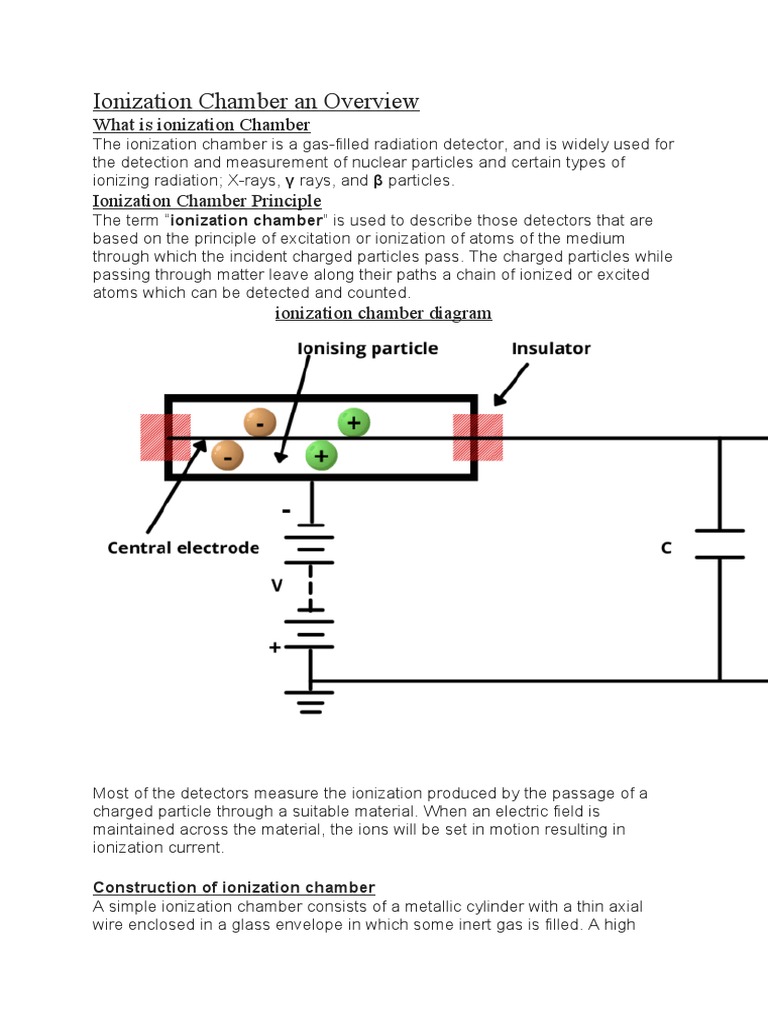 Ionization Chamber An Overview | PDF | Ionization | Ion