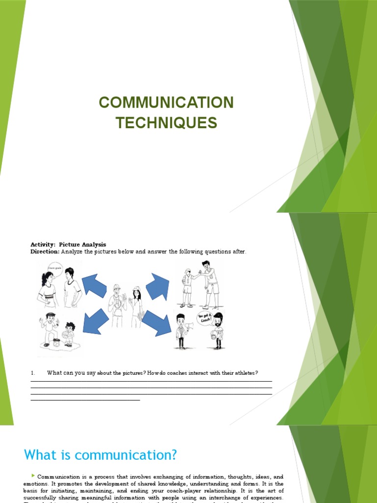 Communication Techniques | PDF | Jargon | Nonverbal Communication