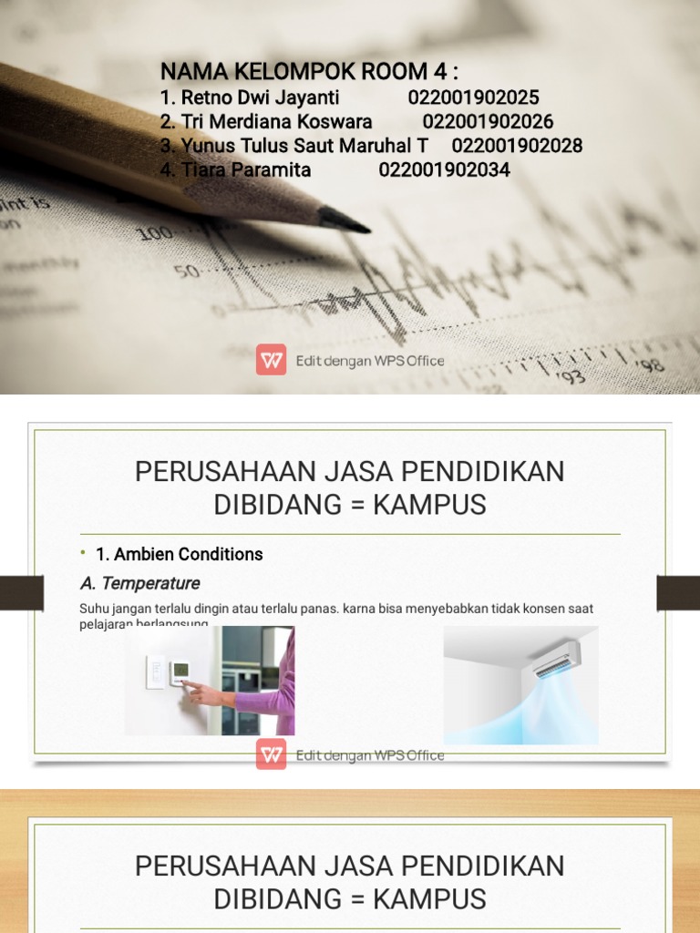 Room 4 Penjelasan Servicescape Framework | PDF