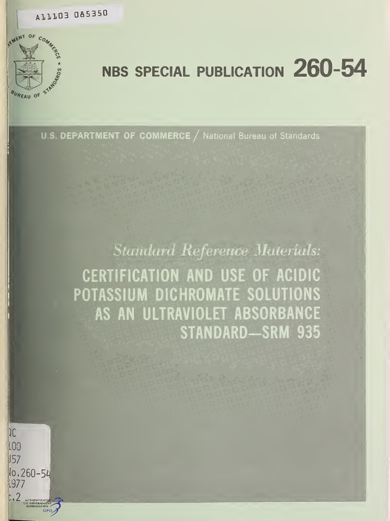 Govpub C13 | PDF | Spectrophotometry | Absorbance