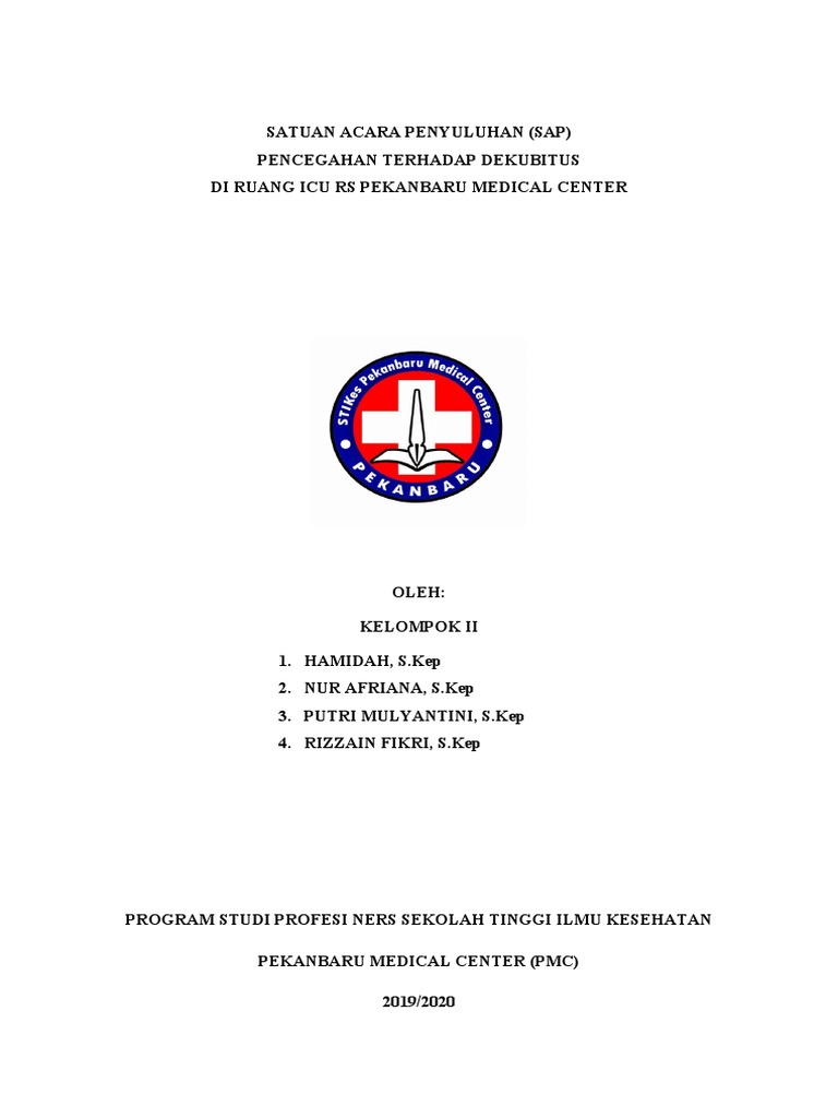 Sap Pencegahan Dekubitus Di Ruang Icu | PDF | Karier & Perkembangan