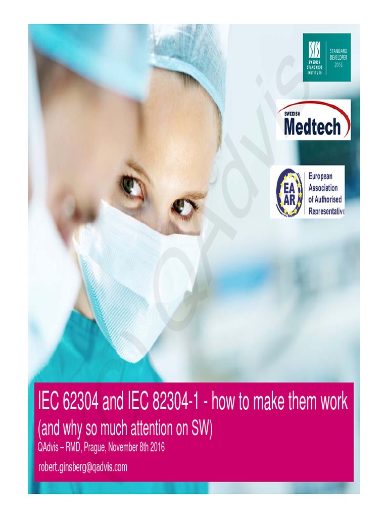 (C) Qadvis: Iec 62304 and Iec 82304-1 - How To Make Them Work | PDF | Risk Management ...