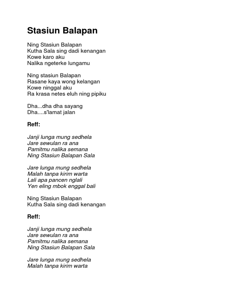 Stasiun Balapan | PDF