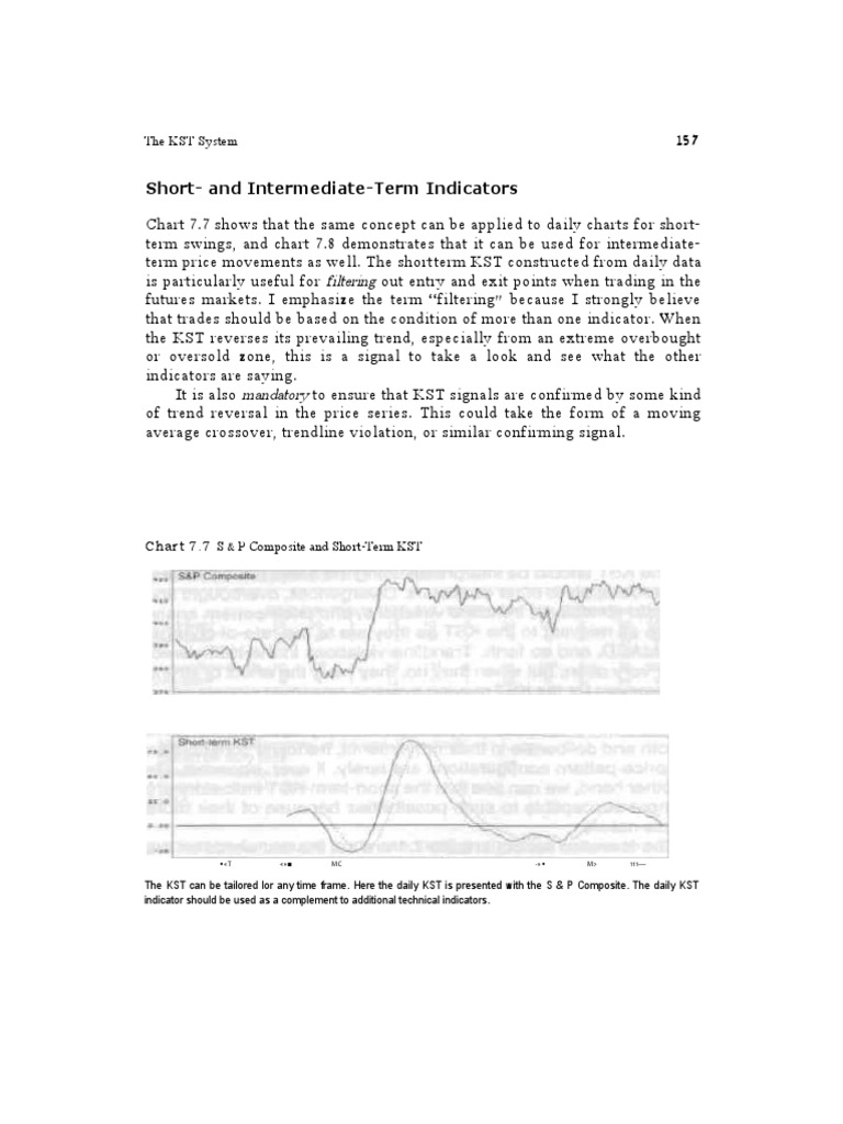 Short-And Intermediate-Term Indicators: The KST System | PDF | Technology & Engineering