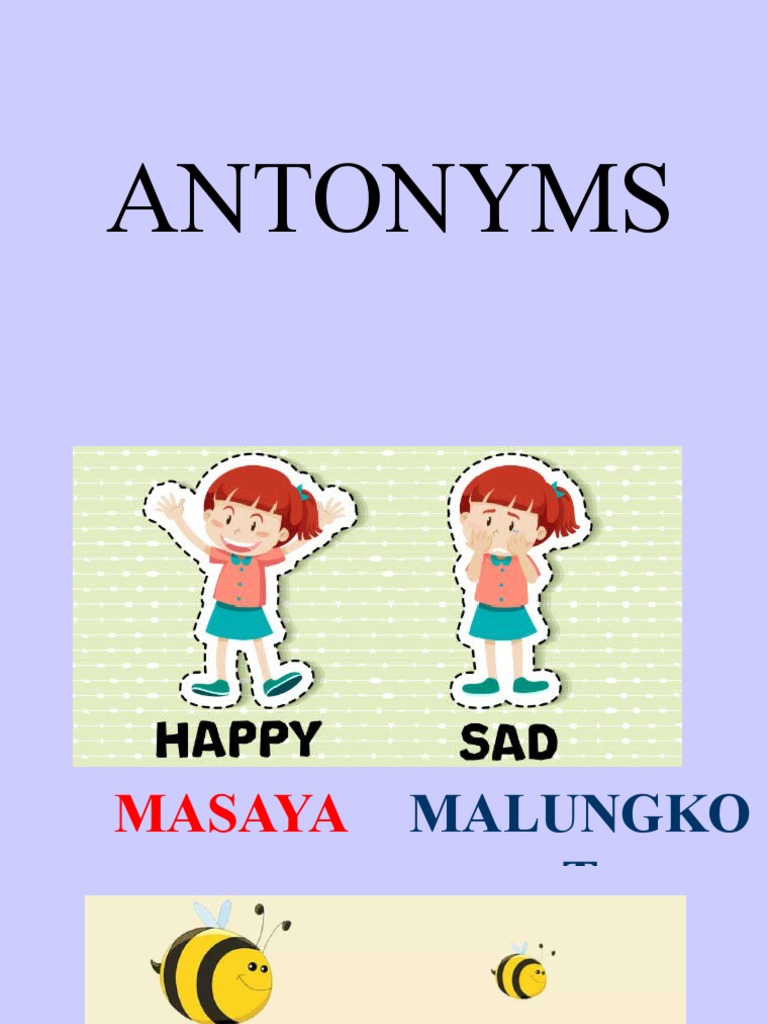 Filipino 101 - Antonyms | PDF