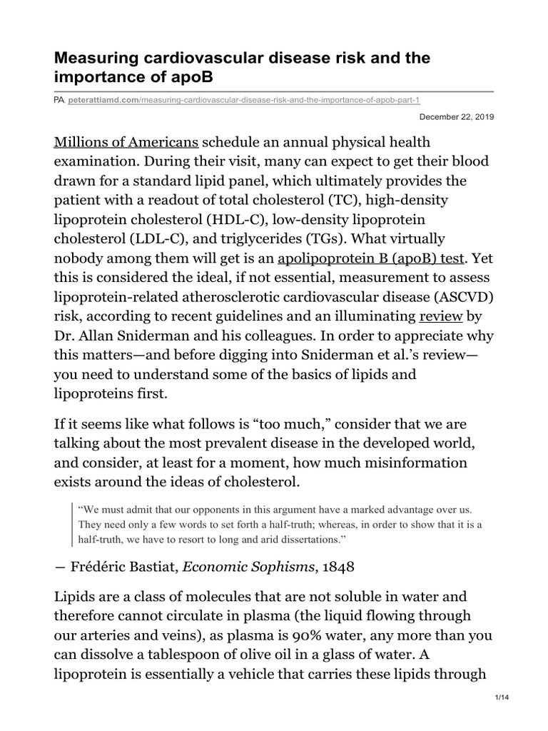 Peter Attia Measuring Cardiovascular Disease Risk and The Importance of ...