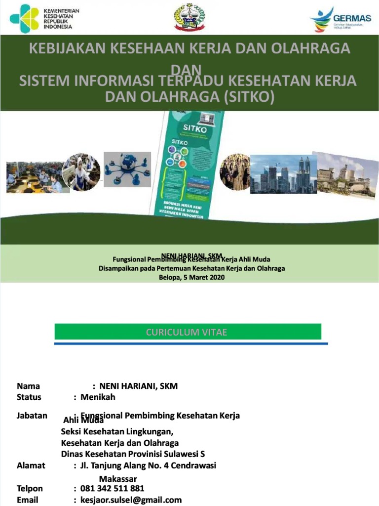 Kebijakan Dan Pencatatan Pelaporan Kesjaor Sitko | PDF