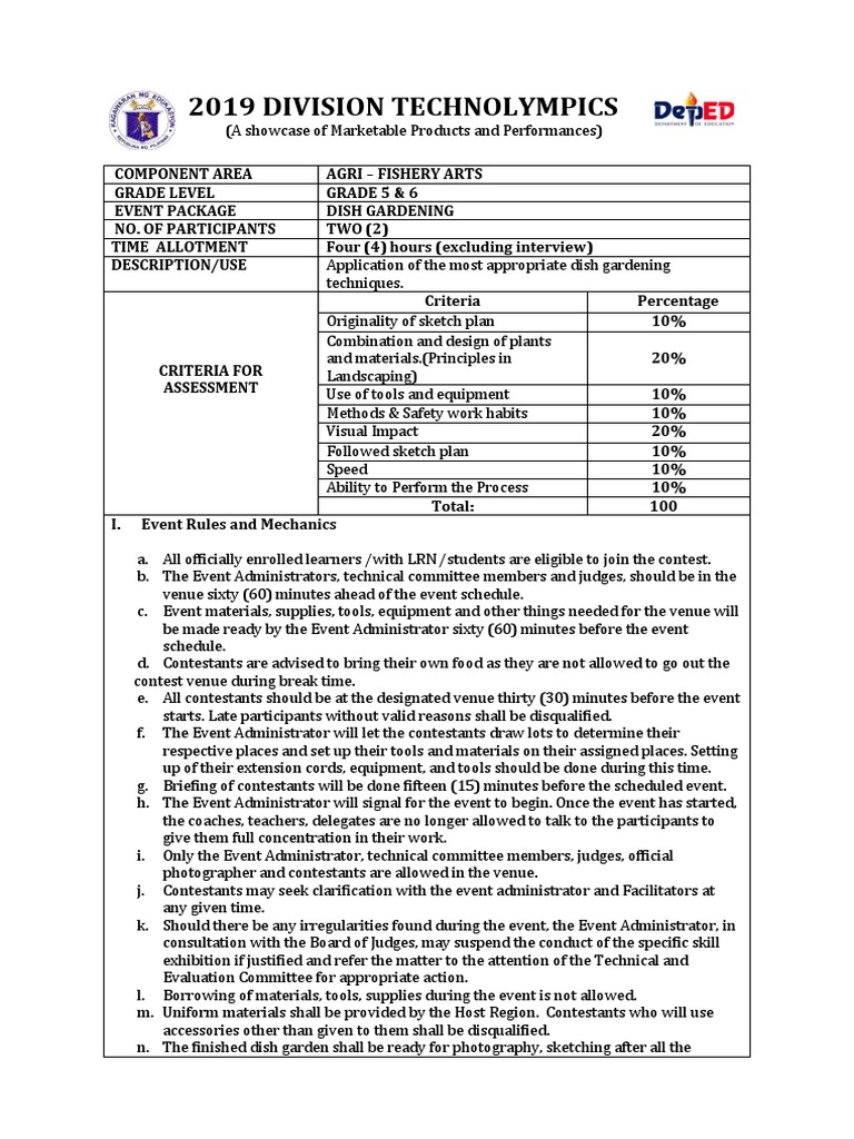 EPP Festival of Talents Guidelines | PDF | Nature