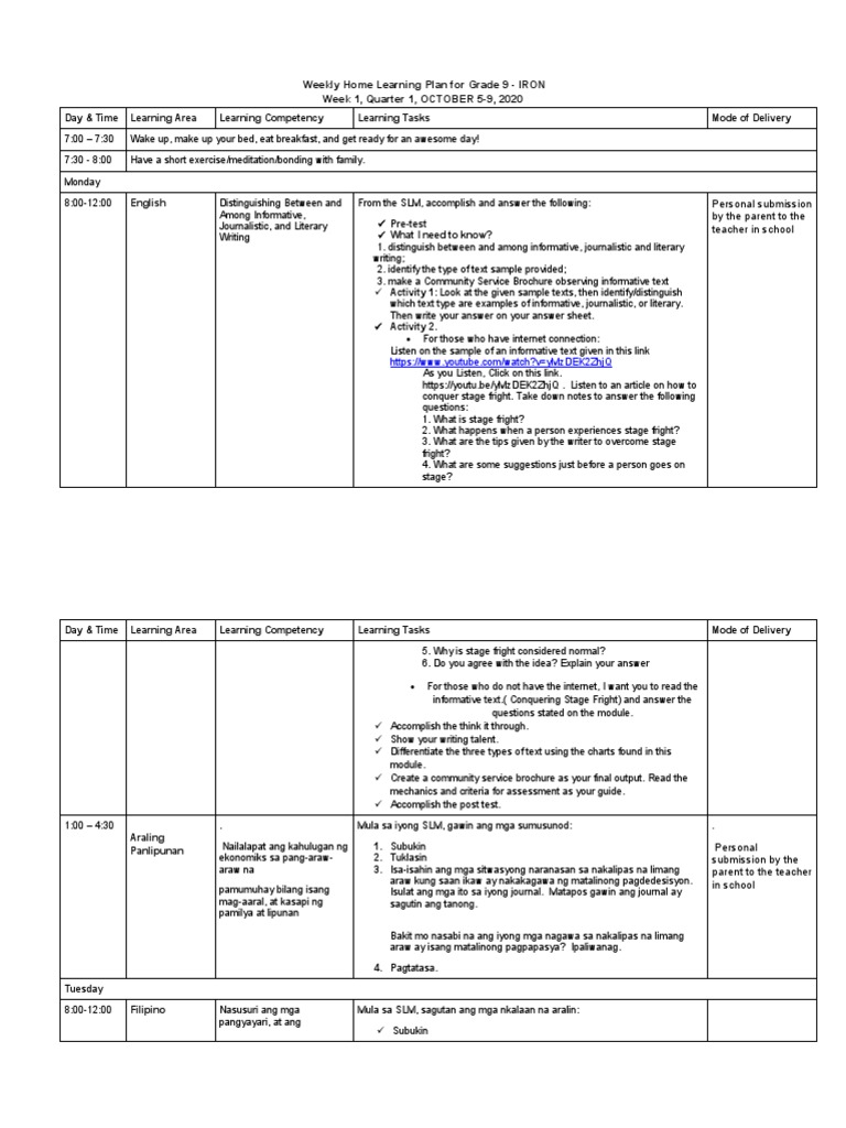 Whlp-Week 1 & 2 | PDF | Learning | Science