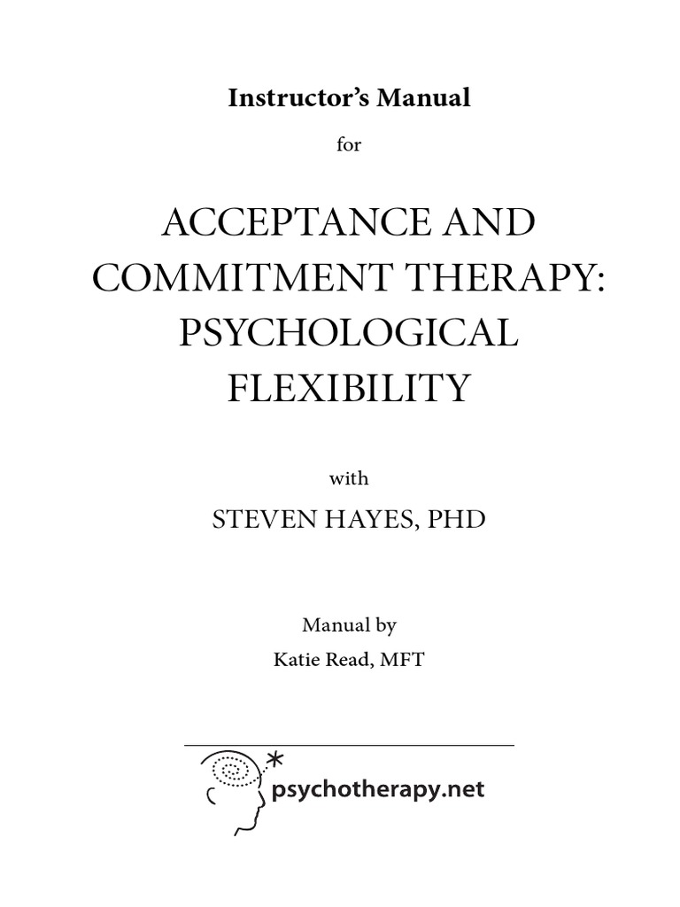 ACCEPTANCE AND Commitment Therapy | PDF | Mindfulness | Psychotherapy
