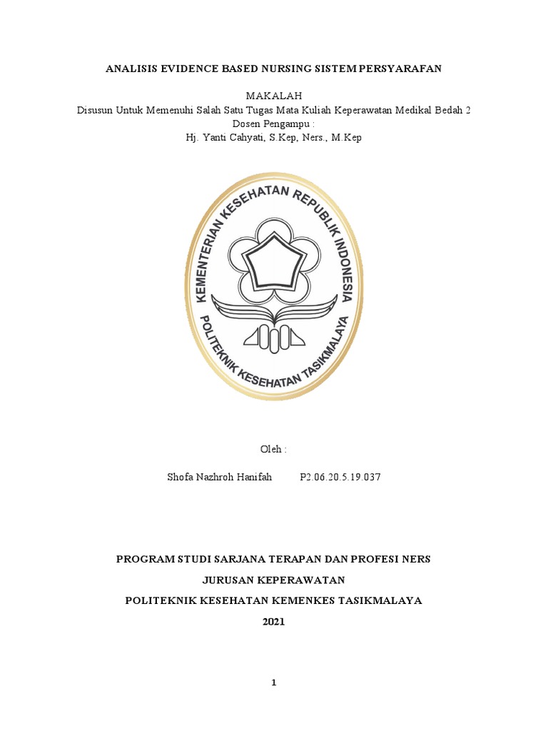 Analisis Evidence Based Nursing Sistem Persyarafan | PDF | Pengembangan Diri
