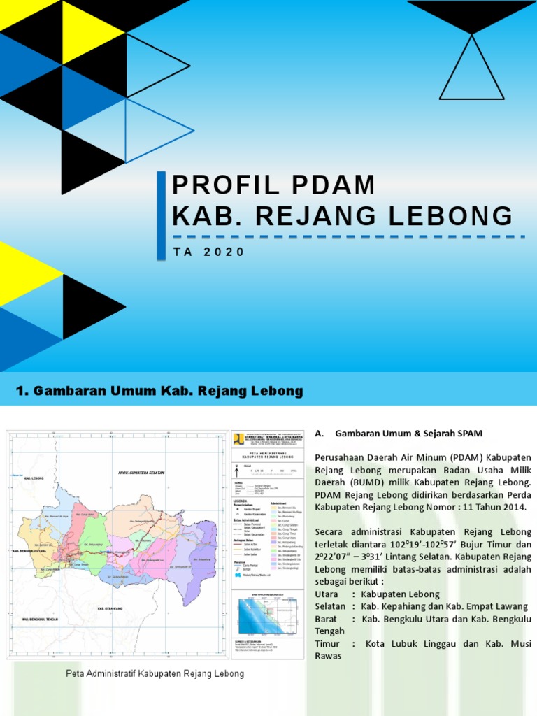 Profil PDAM Kabupaten Rejang Lebong | PDF