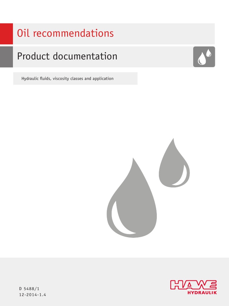 Hawe Hydraulic Oil Recommendations | PDF | Pump | Viscosity