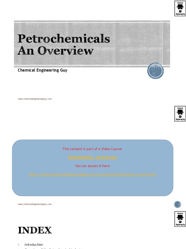 An Introduction to the Petrochemical Industry: Production Processes ...