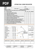 Standard Lift Plan Template | PDF | Crane (Machine) | Elevator