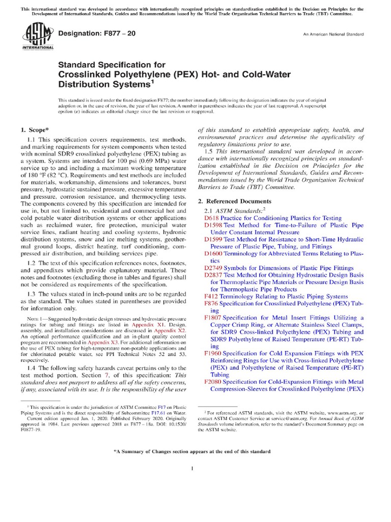 Astm f877 20 PDF Download | PDF