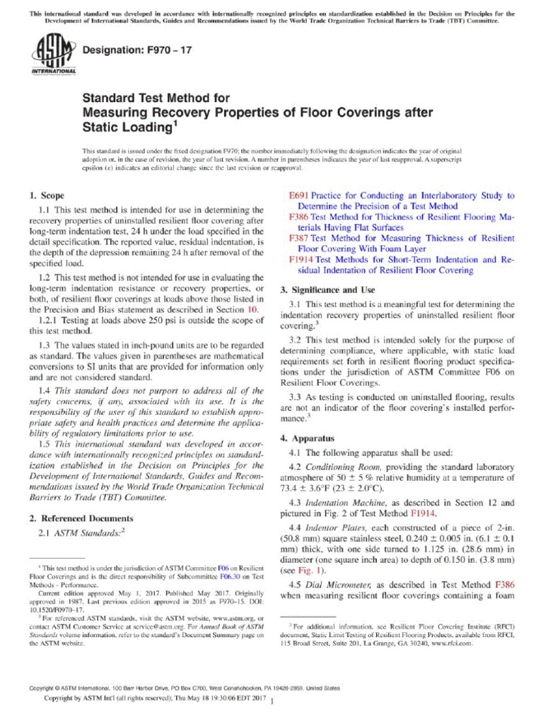 Astm f970 17 PDF Download | PDF