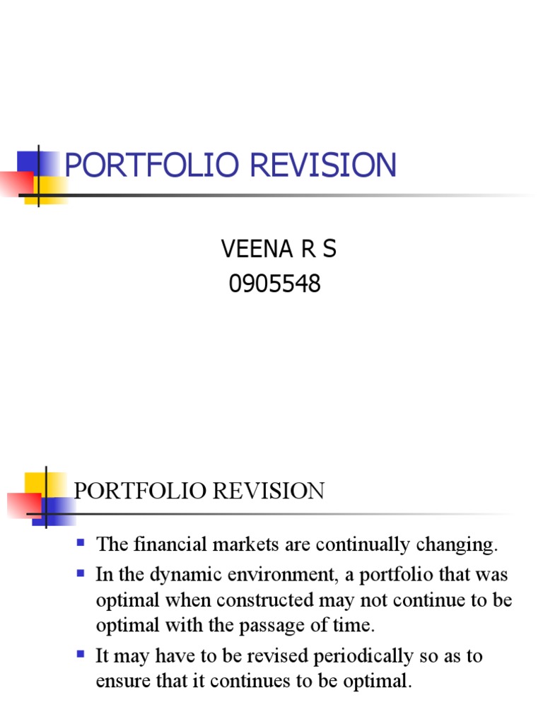 Portfolio Revision | PDF | Stocks | Investing