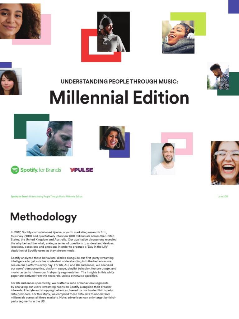 Millennial Music Streaming Insights | PDF | Spotify | Millennials