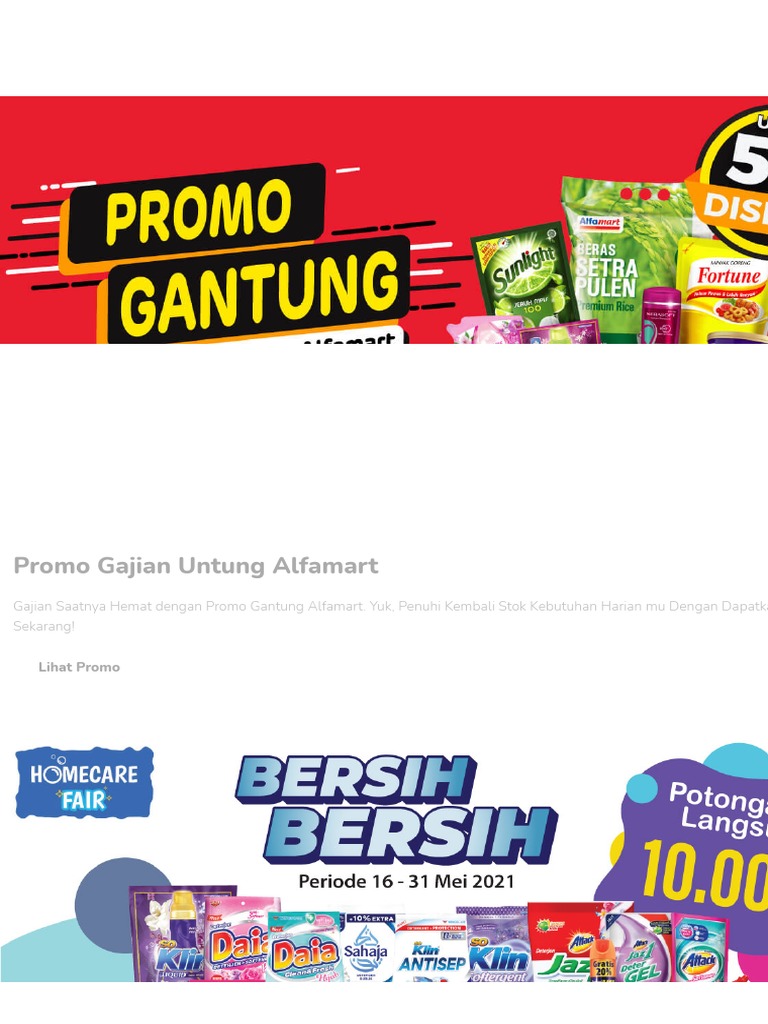 Alfamart, Minimarket Indonesia - Belanja Puas Harga Pas - Alfamart | PDF