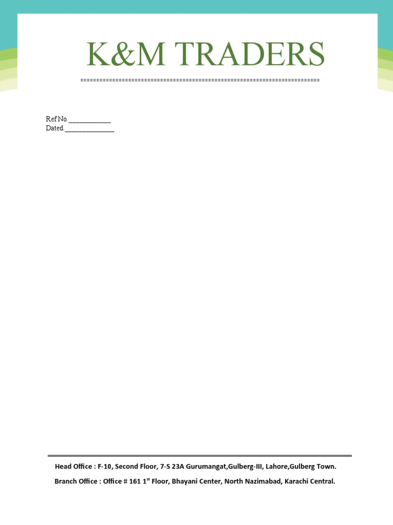 K&M Traders Contact Information | PDF