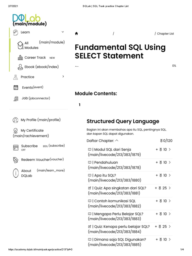 Fundamental SQL Using SELECT Statement | PDF