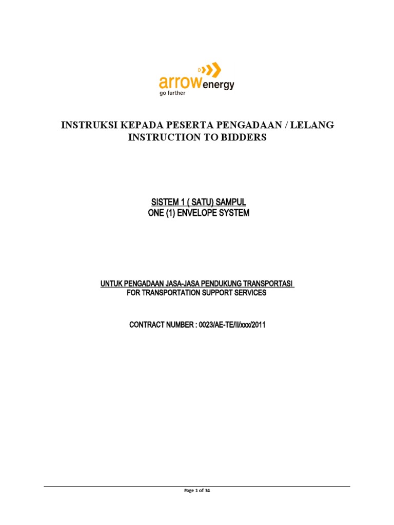 (FINAL) Instruction To Bid | PDF