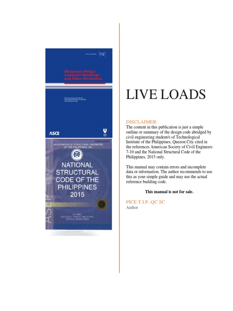 Live Loads - ASCE 7-10 | PDF | Economic Sectors | Engineering