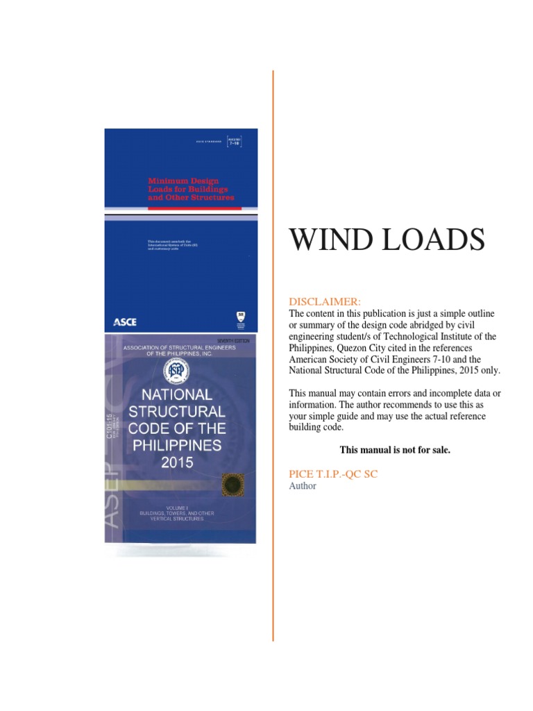 Wind Loads - ASCE 7-10 - NSCP 2015 | PDF | Roof | Pressure