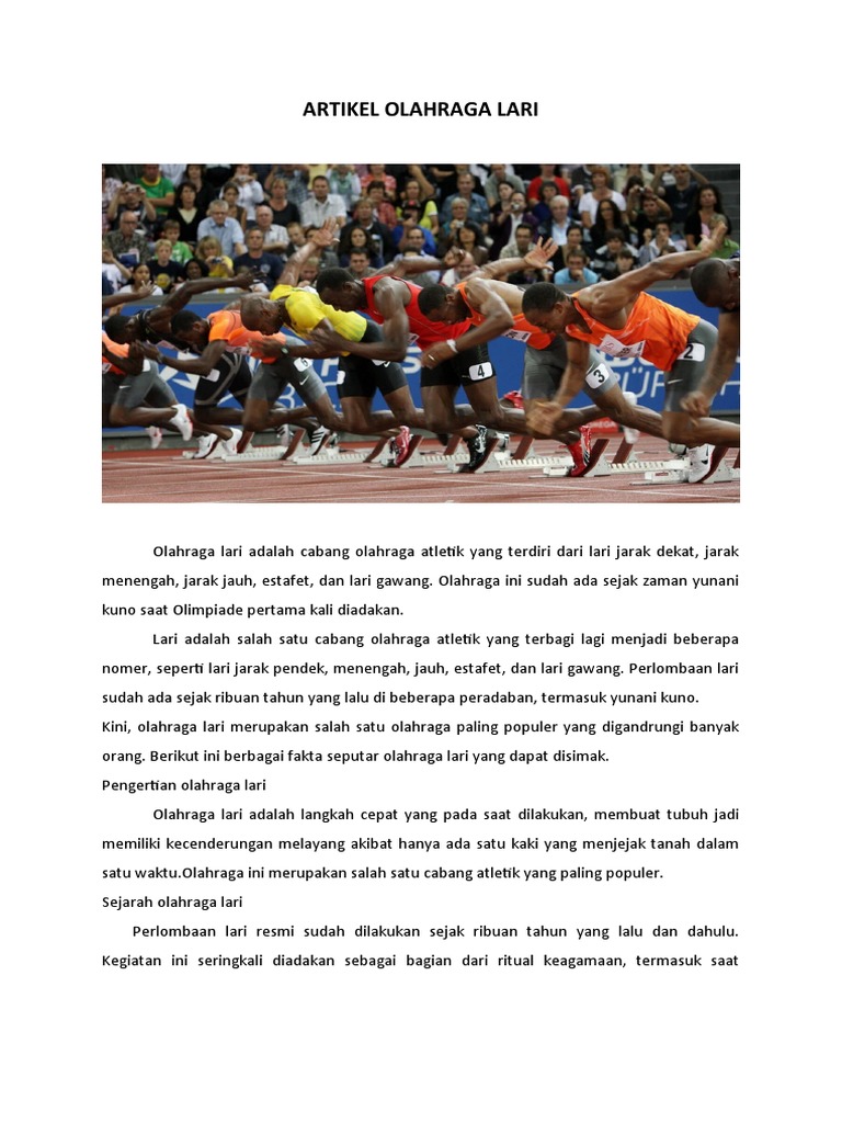 Artikel Olahraga Lari | PDF