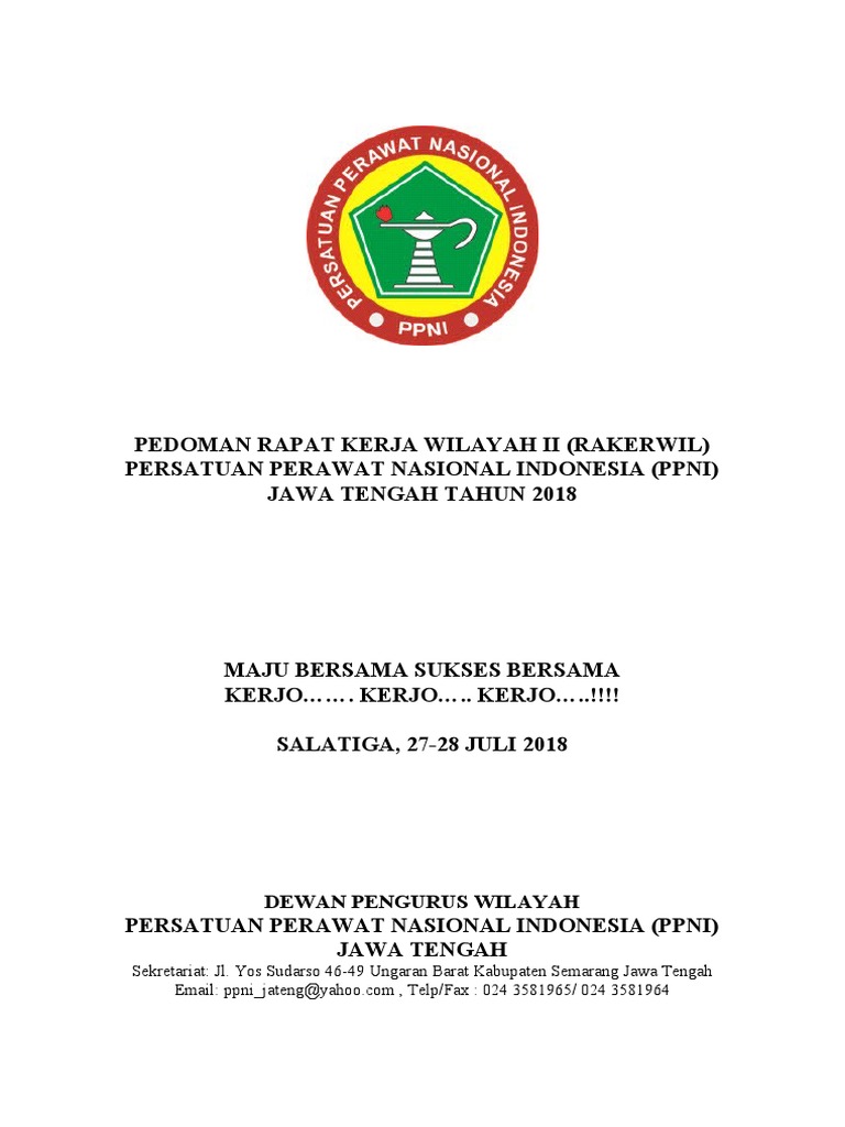 Rakerwil II PPNI Jateng 2018: Tantangan Perawat | PDF