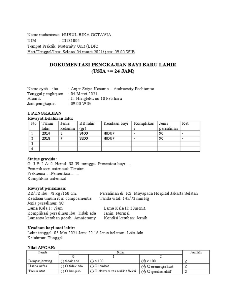 Format BBL SC (NURUL) | PDF