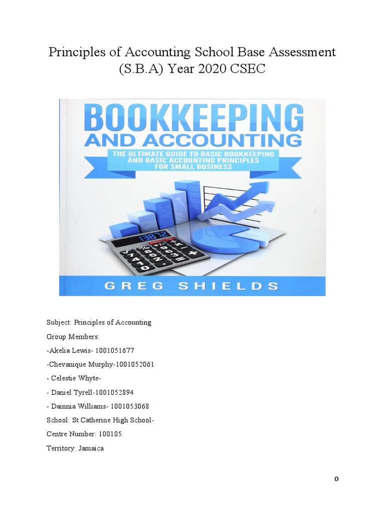 Principle of Accounts SBA March 2020-1 | PDF | Taxicab | Questionnaire