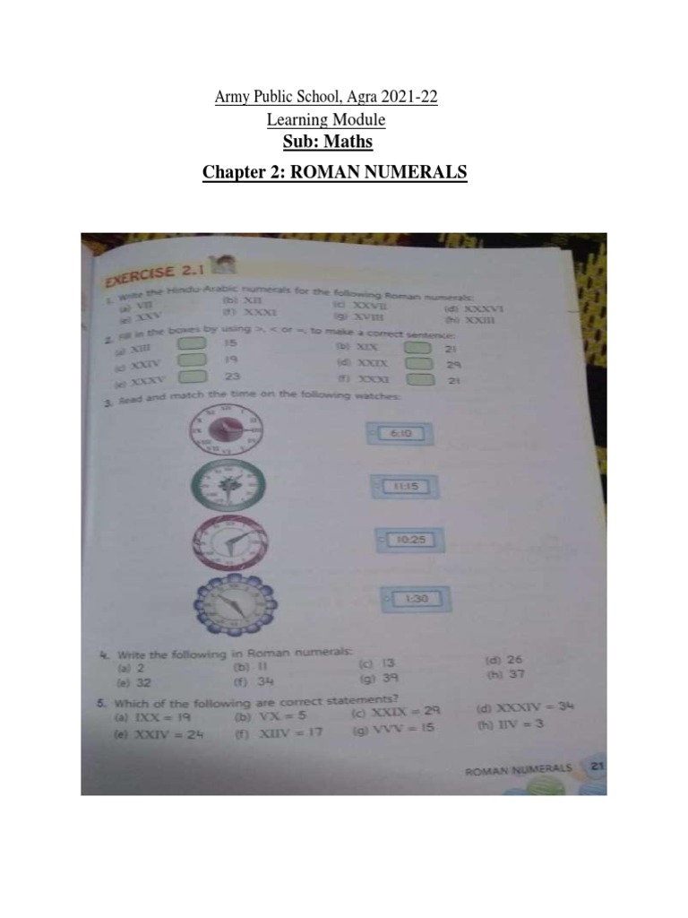 Class 4 Maths Chapter 2 Pdf