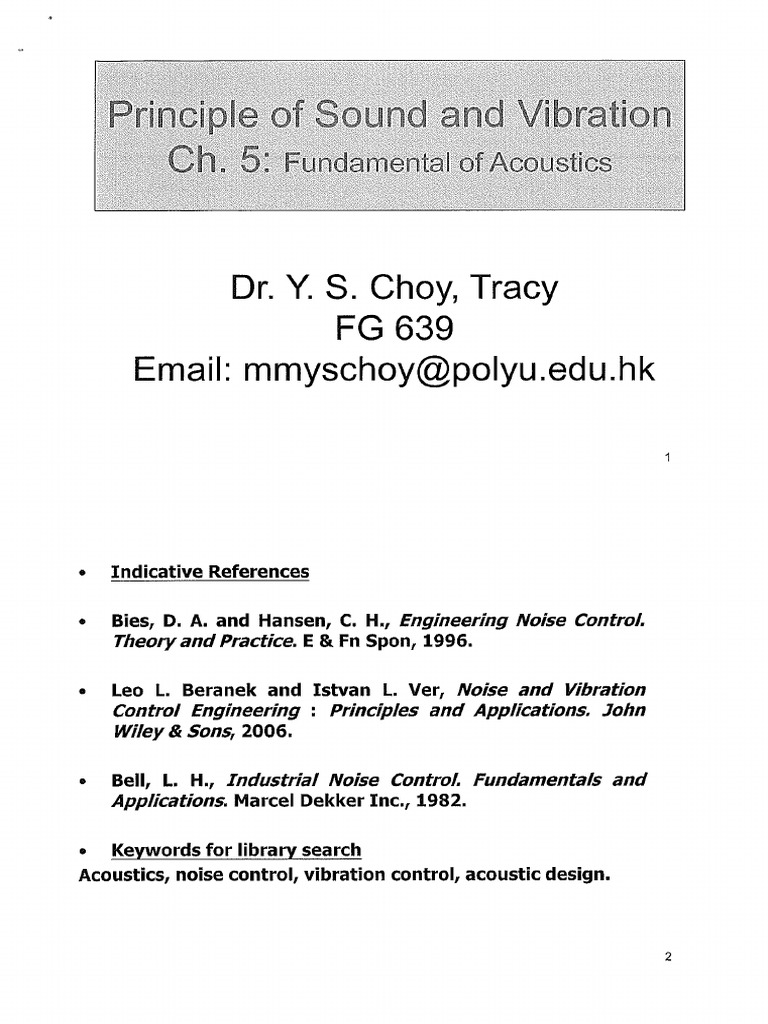 Ch5 Principles of Sound and Vibration | PDF