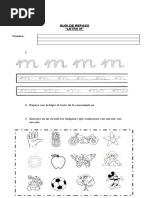 Guía Refuerzo Letra M, L, P, S | PDF | Fonética | Habla