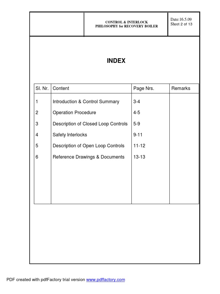 Control Philosophy | PDF | Boiler | Chemical Process Engineering