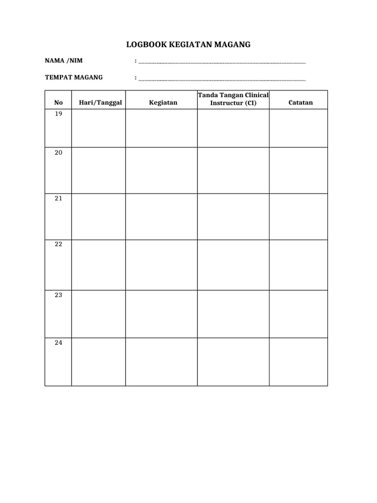 Logbook Magang Rmik | PDF